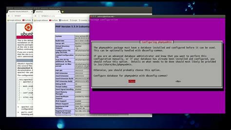 Install Mysql And Phpmyadmin On Linux Ubuntu Youtube
