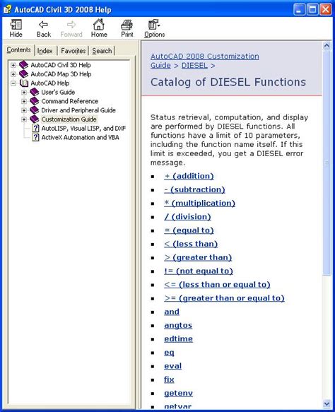 list of rtext diesel expressions autodesk community