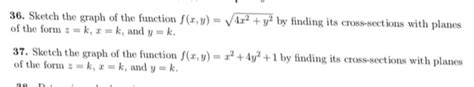solved sketch the graph of the function f x y squareroot