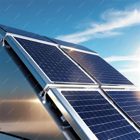 Solar Cell Array System Premium Ai Generated Image