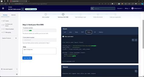 Send An Sms Message With Python Geeksforgeeks