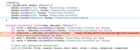 Ios Nscoding And Bools Swift 3 Stack Overflow