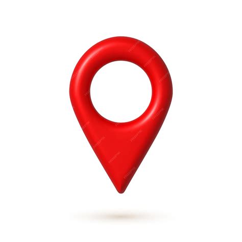 Premium Vector Red 3d Map Geo Pin Icon Web Location Pointer 3d Realistic Vector Design Element