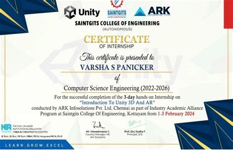 varsha s panicker on linkedin gamedevelopment unityhub internship