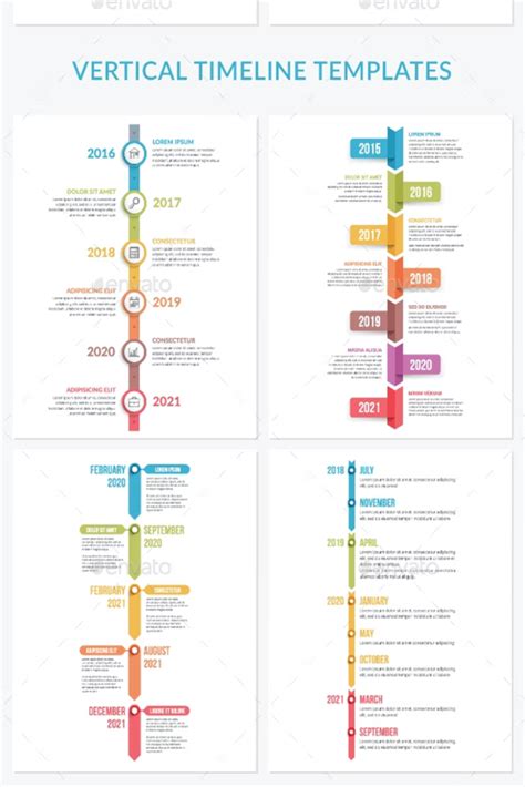 12 Timeline Templates Masterbundles