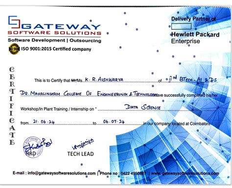 Aishwarya K R On Linkedin Datascience Ai Internship Learningjourney Professionalgrowth