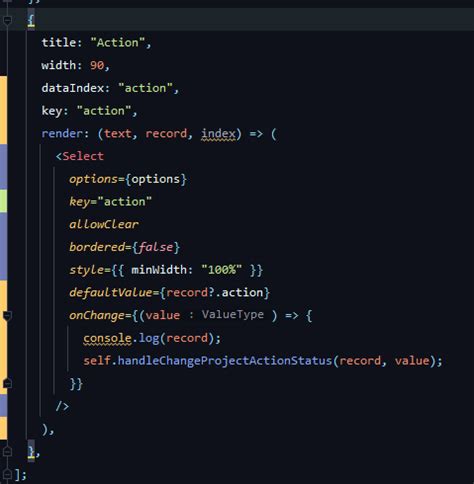 Javascript Select Component Didn T Re Render When Cell Gets New Record Ant Design Stack