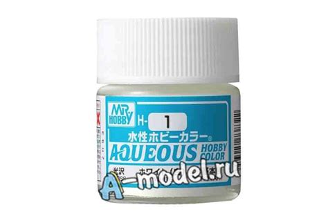 White краска акриловая Mr Hobby h1 купить с доставкой