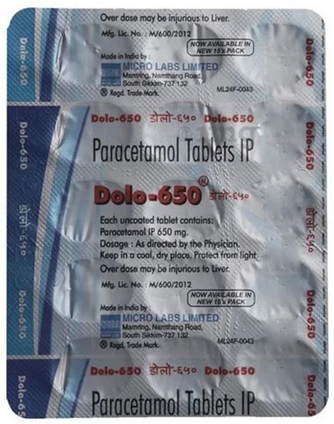 Dolo Tablets In Pune डोलो टैबलेट पुणे Maharashtra Get Latest Price From Suppliers Of Dolo