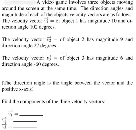 Solved A Video Game Involves Three Objects Moving Around The