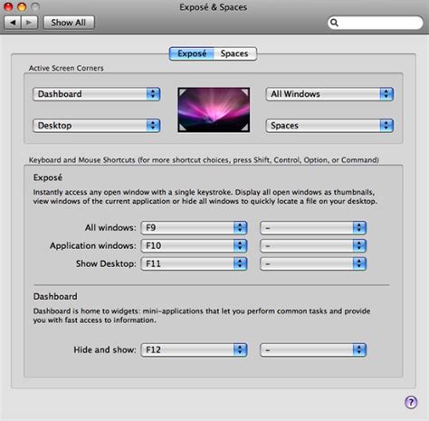 Mac 101 Expose And Spaces Effectively Using Your Macs Screen With Spaces