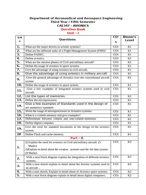 Avionics Question Bank Pdf Inertial Navigation System Computer Memory