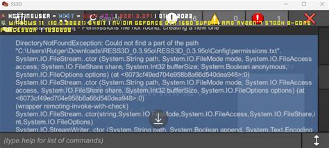 Build Version Cannot Find Permissions File · Issue 945 · Re Ss3dss3d