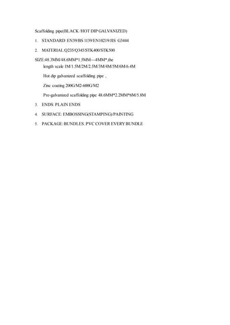 Scaffolding Pipe Pdf Scaffolding Pipe Pdf