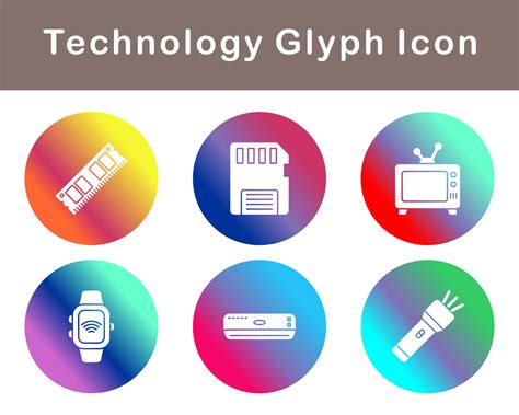 Technology Vector Icon Set 21377736 Vector Art At Vecteezy