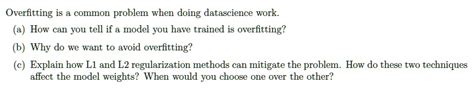 Overfitting Is Common Problem When Doing Datascience Work How Can You Tell If A Model You Have