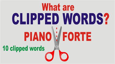 What Are The Clipped Words English Vocabulary Zulfiqar Mohammadi English What Are The