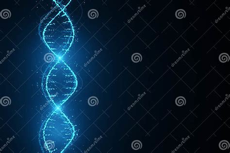 Innovation Science And Genetics Concept With Bright Digital Dna
