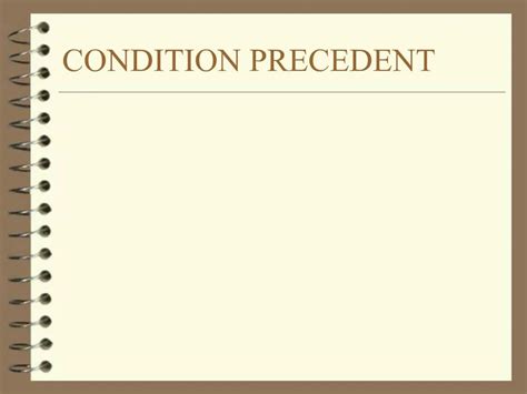 Ppt Condition Precedent Powerpoint Presentation Free Download Id