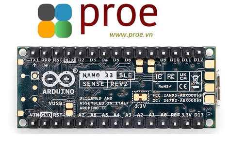 Abx00070 Arduino Nano 33 Ble Sense Rev2 With Headers Điện Tử Proe