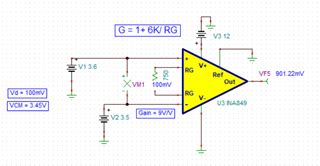 INA INA TINA Simulation Error With Single Power Supply Amplifiers Forum Amplifiers