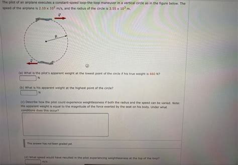 solved the pilot of an airplane executes a constant speed