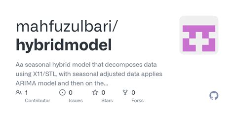 Github Mahfuzulbarihybridmodel Aa Seasonal Hybrid Model That Decomposes Data Using X11stl