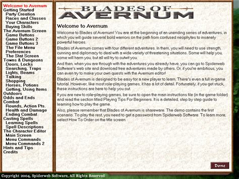 Blades Of Avernum 2004 Mobygames