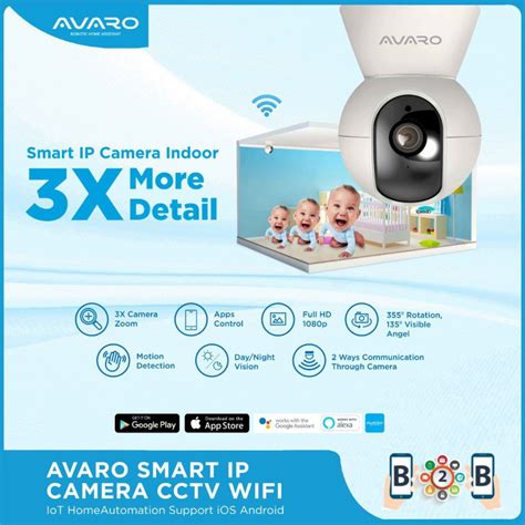 Avaro Smart Ip Camera Indoor Home Security Cctv Shopee Philippines