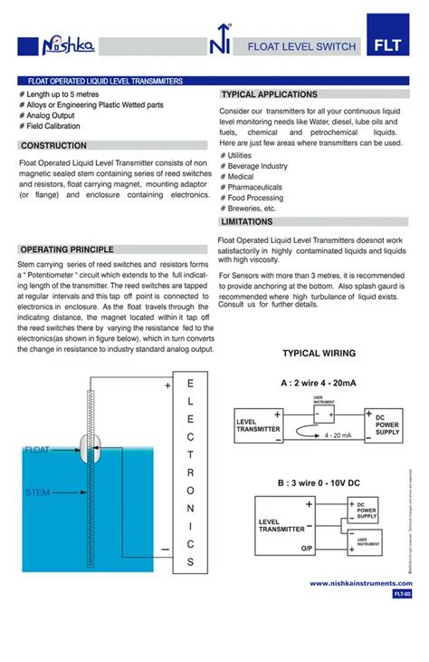 Float Level Sensor At ₹ 7000piece Radar Type Level Transmitter In