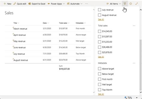 use filtering to modify a sharepoint view microsoft support