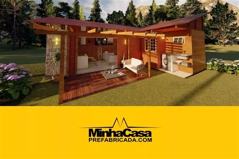 kit de casa pré fabricada modelo pop 1 6 36 m²