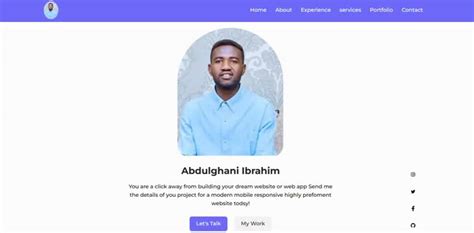 Video Abdulghani Ibrahim On Linkedin My Portfolio Website Using Reactjs
