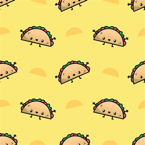 Cute Smiling Taco Character Seamless Pattern 50763296 Vector Art At Vecteezy Cute Smiling Taco Character Seamless Pattern 50763296 Vector Art At Vecteezy