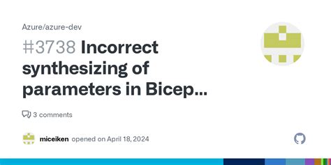 Incorrect Synthesizing Of Parameters In Bicep Environment Variables · Issue 3738 · Azure Azure