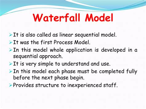 Waterfall Model PPT In Software Engineering PPTX Web Development Internet