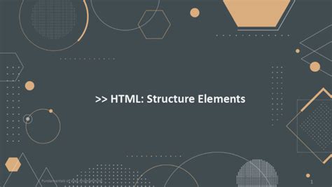 Html Structure Elements Pdf