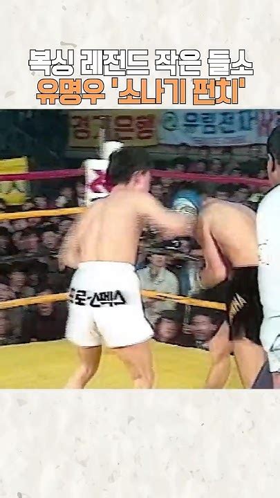 [레전드인사이트] 복싱 레전드 작은들소 유명의 소나기 펀치 Youtube