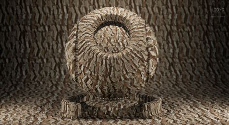 在材质创建的tree Bark Material Pack 2 虚幻引擎商城