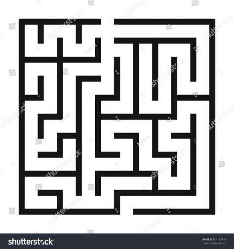 Maze Game Background Labyrinth Entry Exit Stock Vector Royalty Free 614117348 Shutterstock