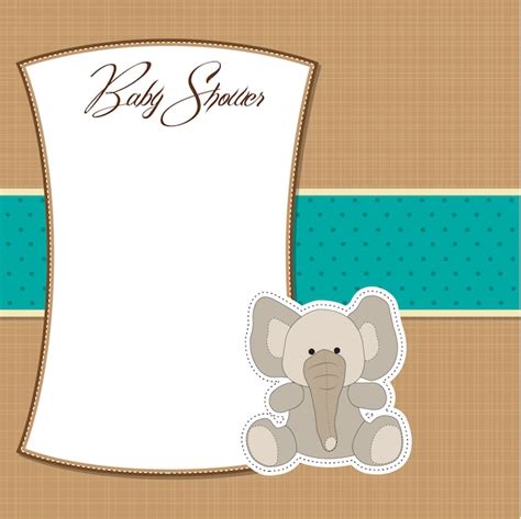 Vecteurs Et Illustrations De Modele Carte Bebe En Téléchargement