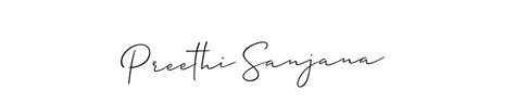 83 Preethi Sanjana Name Signature Style Ideas Cool Name Signature