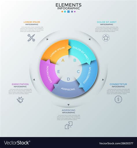Modern Infographic Template Royalty Free Vector Image