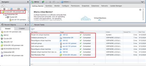 Srm Running Srm Test Recovery Network Pioneers
