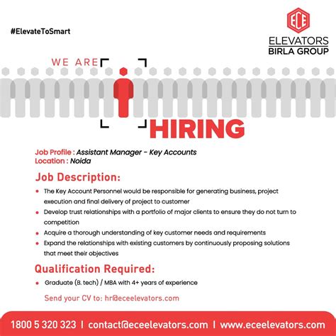Ece Elevators On Linkedin Hiringalert Elevatetosmart Elevateyourcareer Ece Eceelevators…