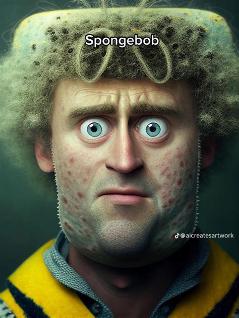 Terrifying Human Spongebob Characters 😳🤮 R Noglaofficial