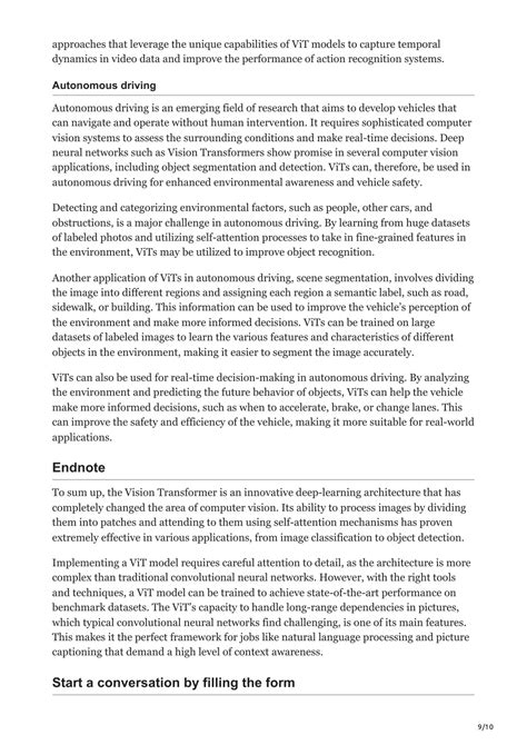 Ppt How Is A Vision Transformer Model Vit Built And