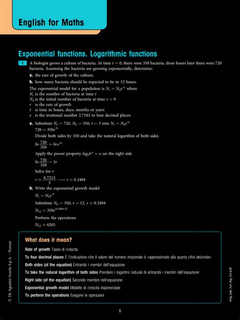 solution exponential functions logarithmic functions exercises carried