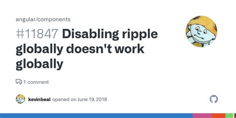 Disabling Ripple Globally Doesn T Work Globally Issue Angular Components GitHub
