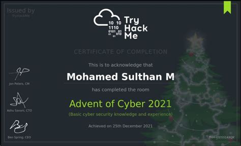 Mohamed Sulthan On Linkedin Adventofcyber3 Tryhackme Aws